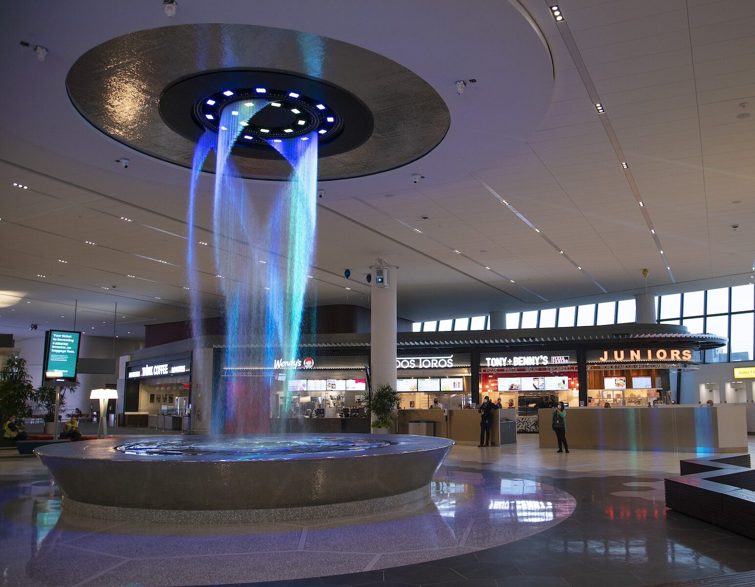 The Water Feature at Vantage’s LaGuardia Terminal B | Vantage Group